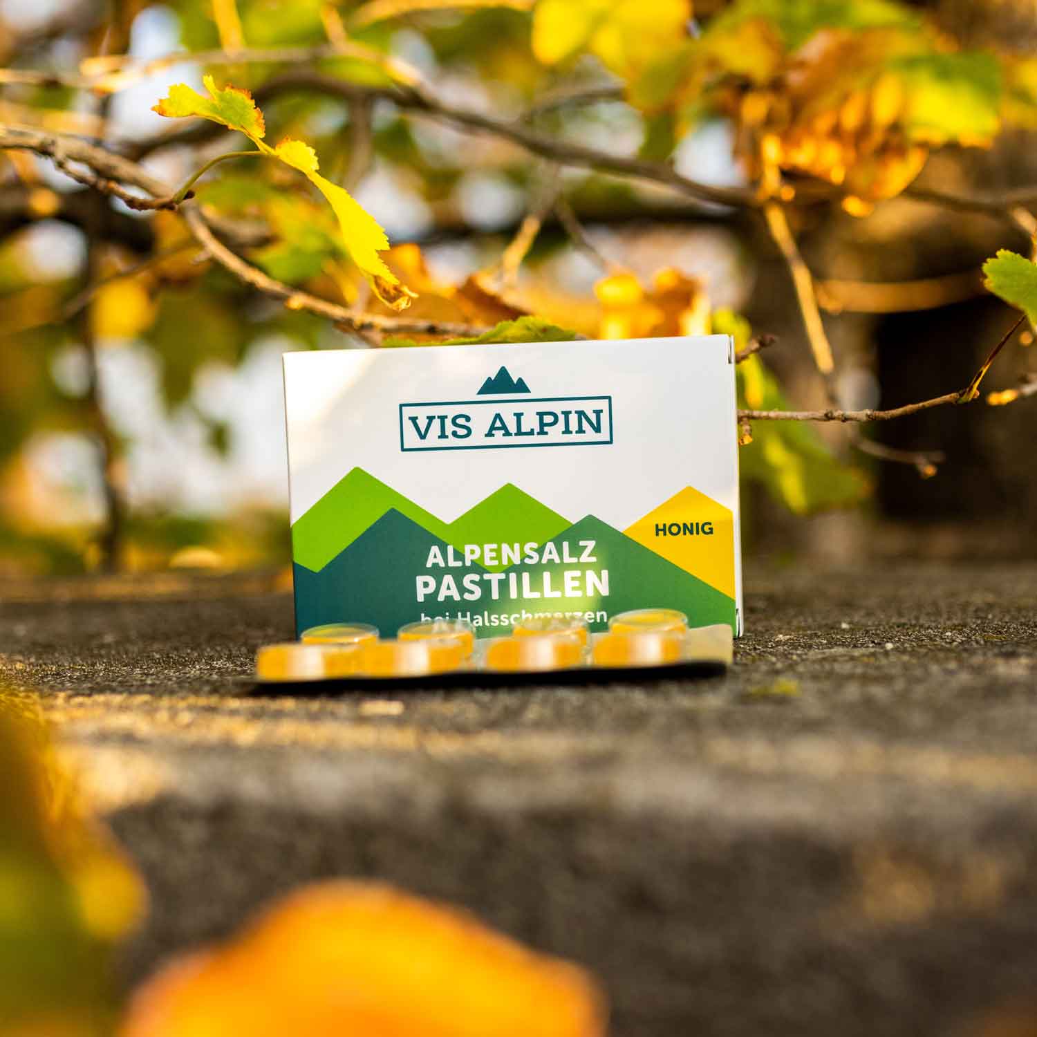 VIS ALPIN - Alpine salt pastilles honey | Green Healthcare